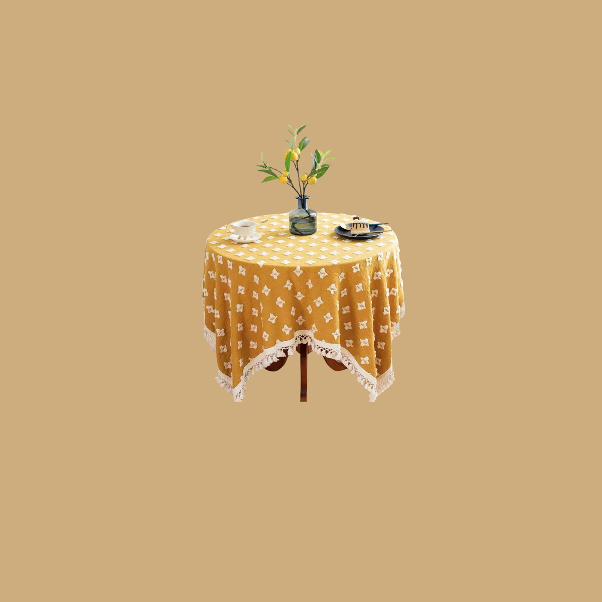 Shop for Round table & strip table cloth at reasonable prices from ...