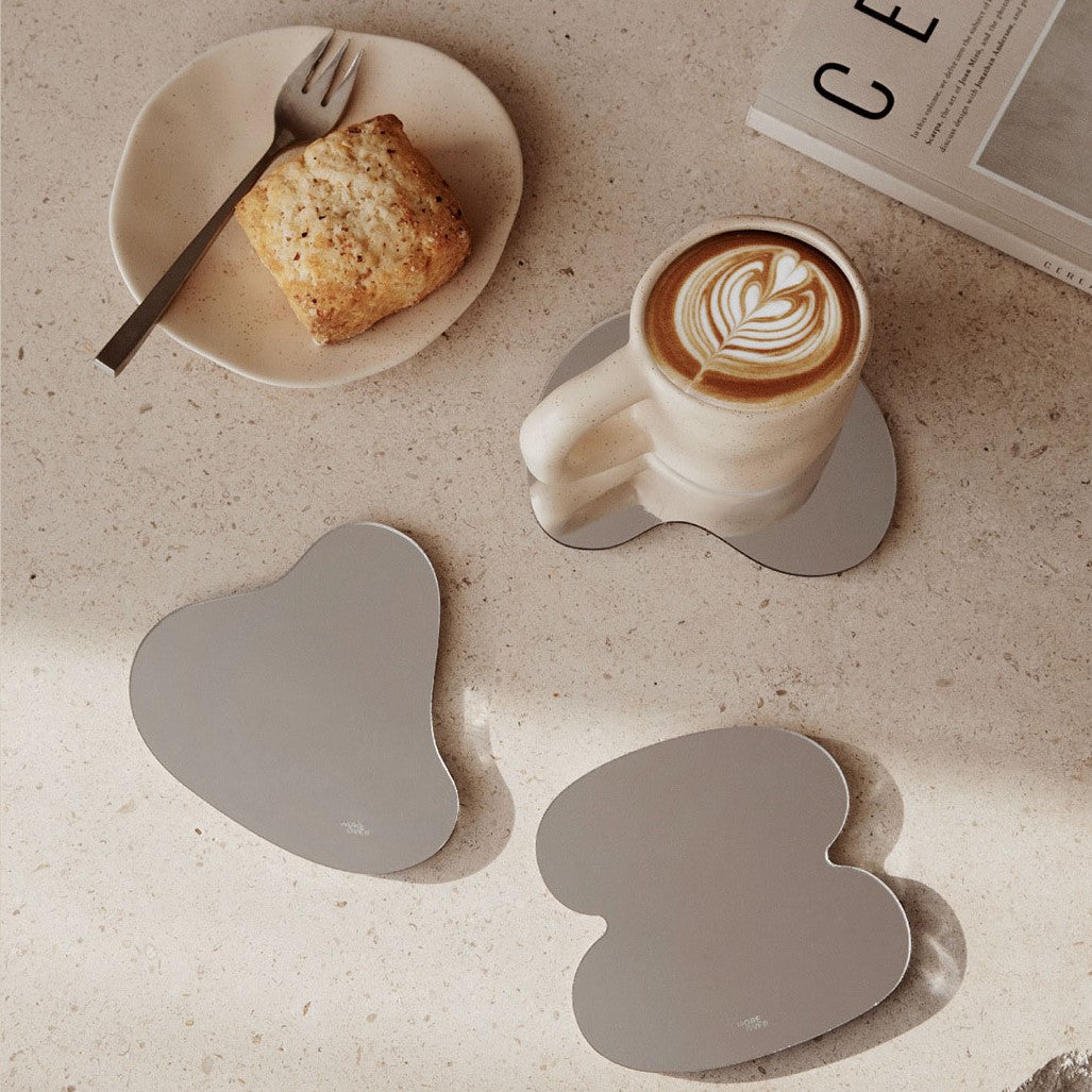 Polygonal Mirror Acrylic Coasters Collection – Delicors