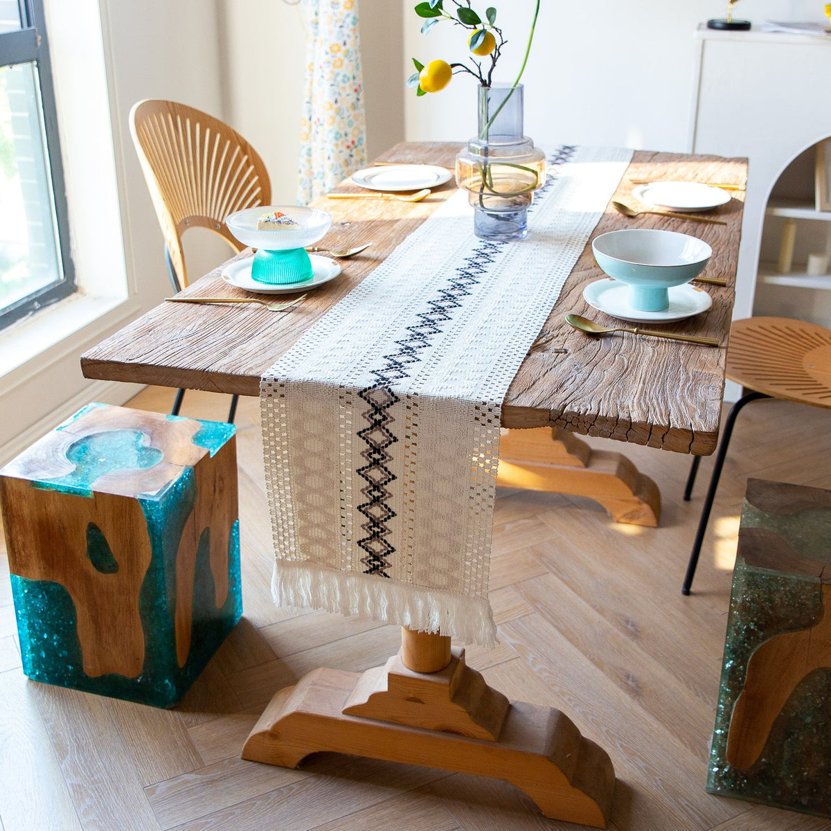 Aztec Woven Table Runner – Delicors