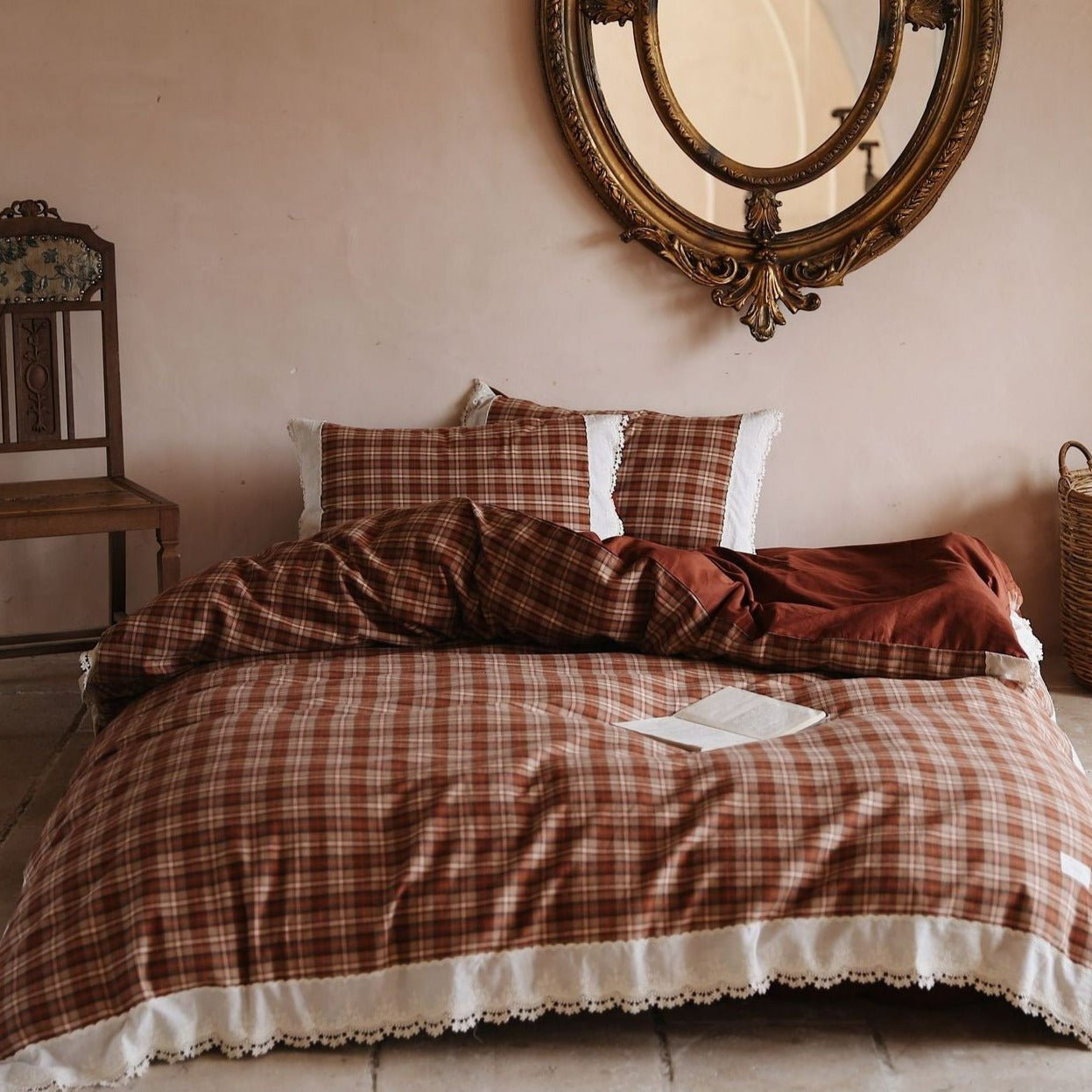 Tartan Rust Bedding – Delicors